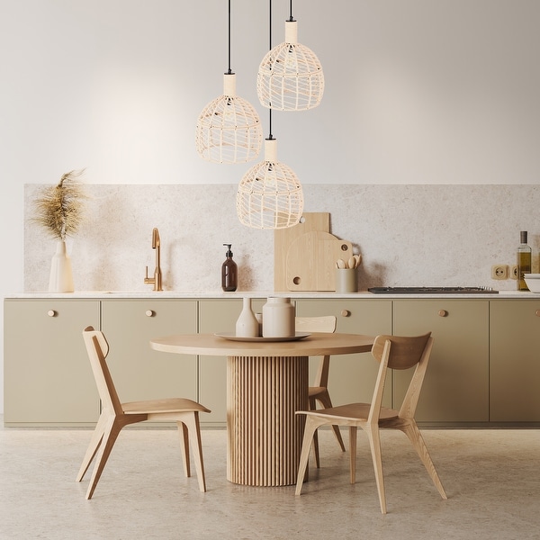 Luxury Industrial Chic Pendant Light, 9"H x 10.5"W, with Modern ...