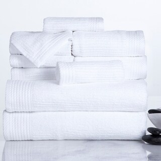 10-Piece Bath Towel Set by Lavish Home (White) - Bed Bath & Beyond ...