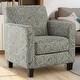 Restian Transitional Multi-colored Chenille Paisley Pattern Armchair by ...