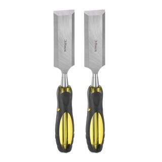 38mm Straight Wood Chisel 260mm Beveled Edge Blade Woodworking Hand ...