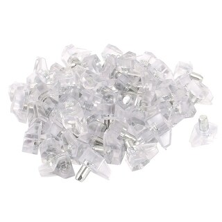 House Glass Clear Shelf Support Lug Studs Metal Pin 5mm Dia 50 Pcs ...