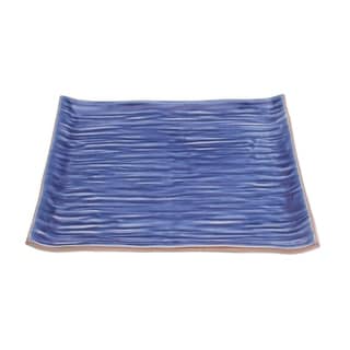 Novica Handmade Tree Stump In Blue Celadon Ceramic Platter - Bed Bath ...