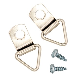 Small Triangle One-Hole Ring Zinc-Plated Steel Picture Hangers Pack of ...