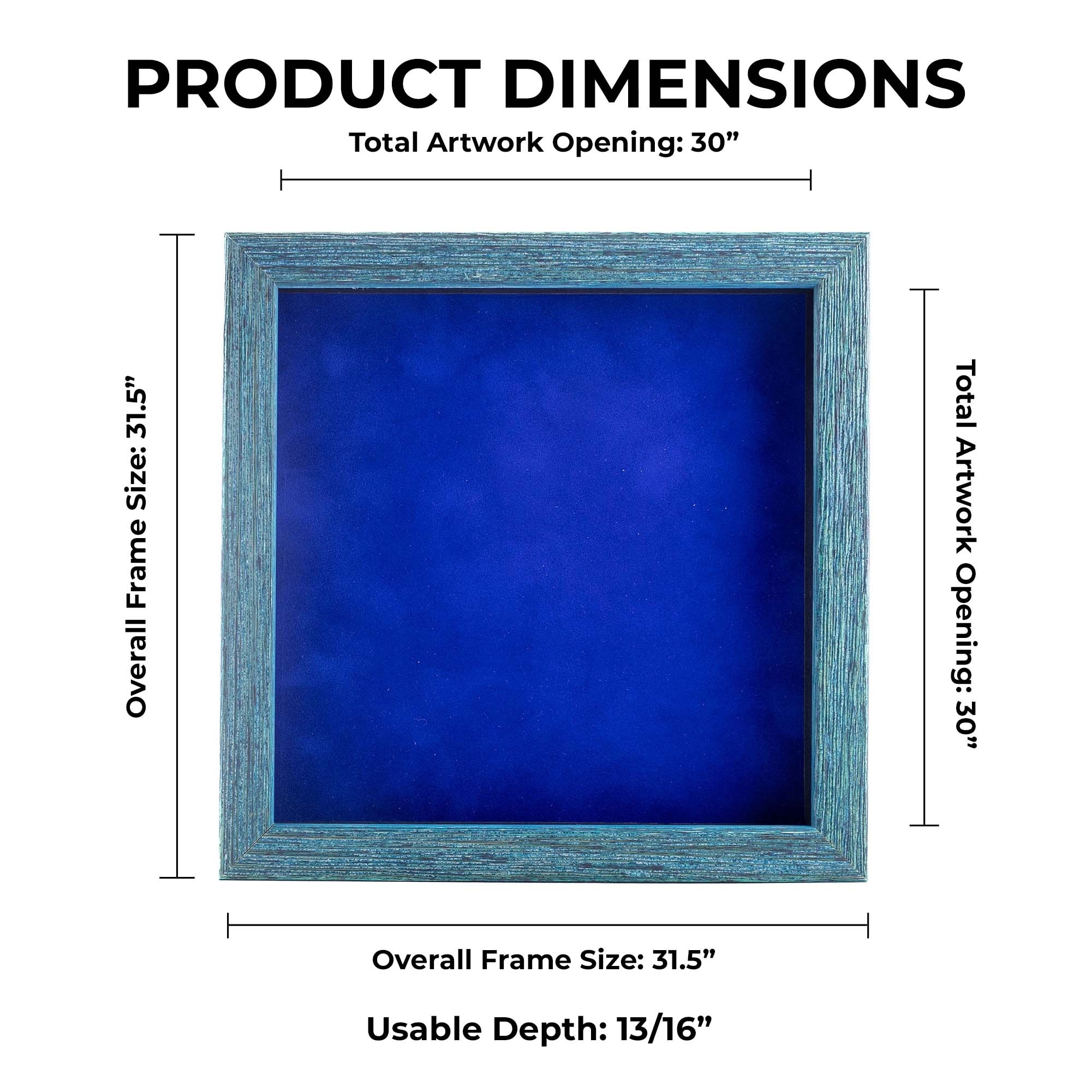 blue board dimensions