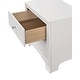Modern Glam Two-Drawer Nightstand, Embossed Crocodile Pattern - Bed ...