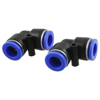2 Pcs Pneumatic 12mm to 12mm Right Angle Quick Fittings Connector - Bed ...