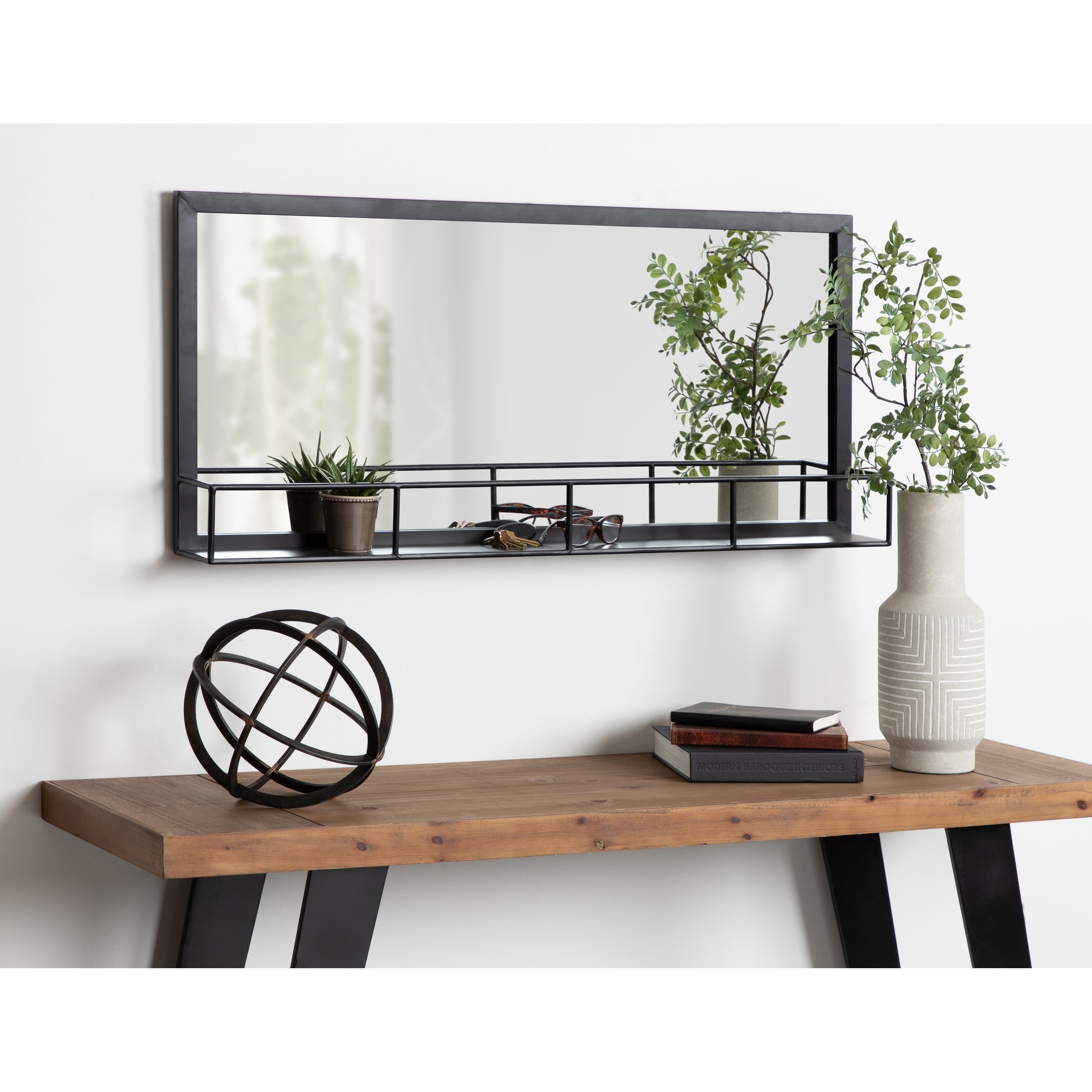 Kate and Laurel McLean Metal Framed Mirror - On Sale - Bed Bath ...