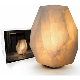 Handcrafted Solid Stone Lamp Carved from Natural Calcite, Unique Lamp ...