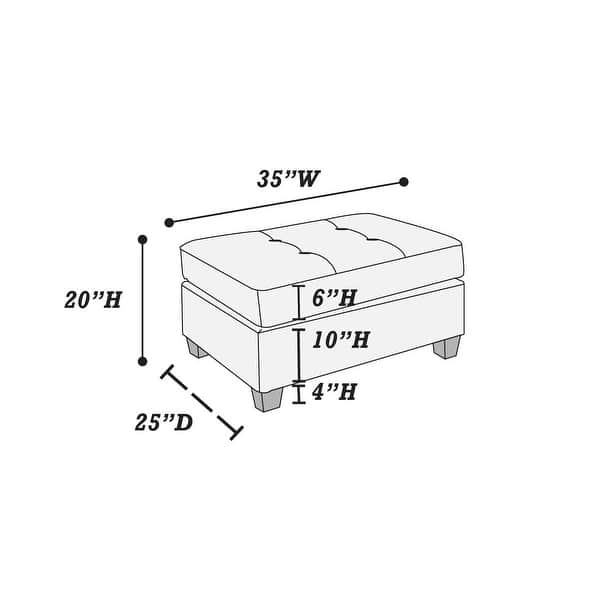 Cocktail Ottoman Dorris Fabric Dark Blue Color Tufted Seats Ottomans ...