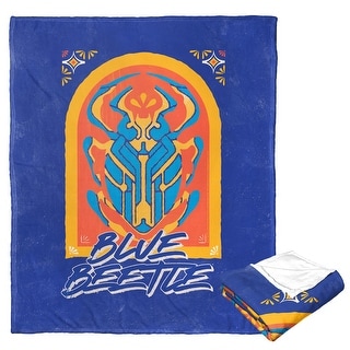 Warner Brothers Blue Beetle Ancient Scarab Silk Touch Throw Blanket ...