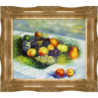 La Pastiche by overstockArt Pears and Grapes by Claude Monet with Gold ...