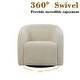 Kiptin 31.7"W 360 Degree Swivel Barrel Accent Chair (Set of 2) - Bed ...