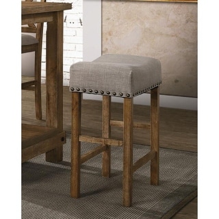 Martha II Set of 2 Wood Counter Height Stool with Cushioned Seat - Bed ...