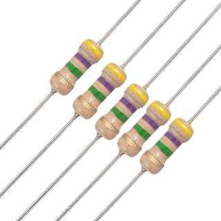 1/4W Watt 4M7 4.7M Ohm Carbon Film Resistors x50pcs - Bed Bath & Beyond ...