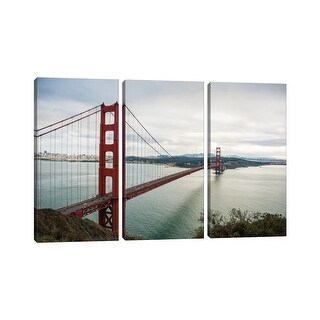 iCanvas "Golden Gate" by Bill Carson Photography 3-Piece Canvas Wall ...