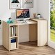Costway Extendable Computer Desk Reversible Study Writing Desk w/ - Bed ...