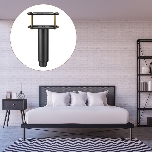 6 Sets Adjustable Height Bed Frame Support Legs 130mm-240mm/5.1"-9.4 ...