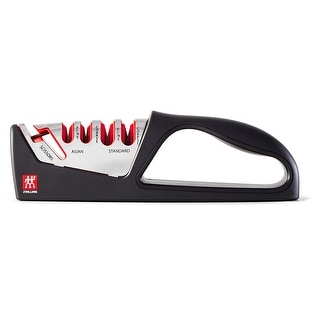 ZWILLING Razor-Sharp 4-Stage Pull Through Knife Sharpener with Shear ...