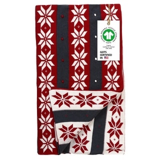 A1HC Cable Knit Christmas Throw 100% Cotton Throw Blanket, Soft,Smooth ...