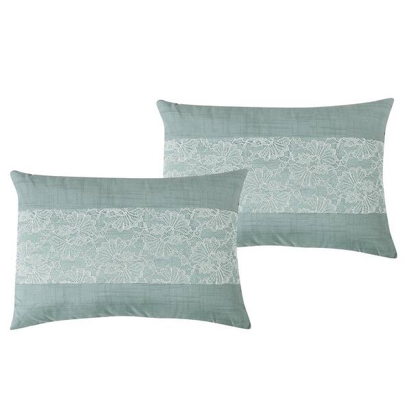 light green pattern comforter