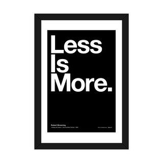 iCanvas "Less Is More (from "Andrea del Sarto" by Robert Browning)" by ...
