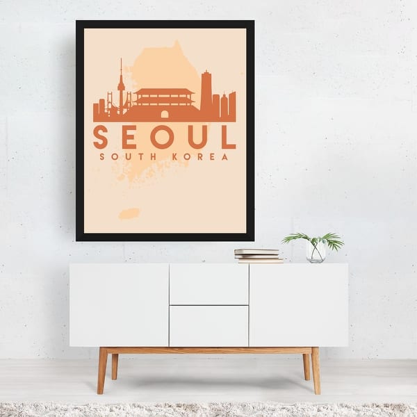 Seoul South Korea Maps City Cityscape Coordinates Art Print/Poster ...
