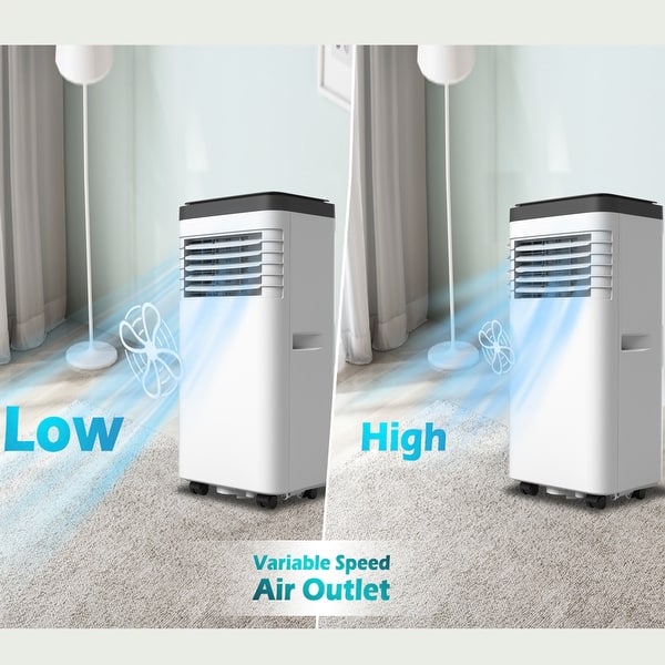 8,000 BTU 3-in-1 Portable Air Conditioner with Cool Dehum Fan Sleep Mode - On Sale - Bed Bath ...