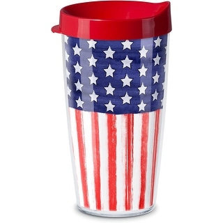 Patriotic Flag Double Wall Insulated Unbreakable Plastic Tumbler with ...