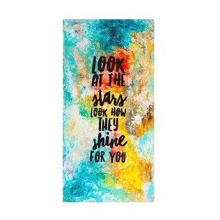 Ivan Guaderrama 'Look At The Stars' Canvas Art - Bed Bath & Beyond ...