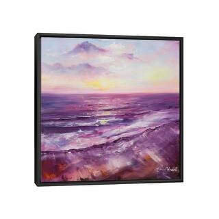 iCanvas "Violet Ocean " by Emily Louise Heard Framed Canvas Print - Bed ...