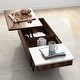 End Table, Side Table, Lift Top Coffee Table for Living Room, Hydraulic ...