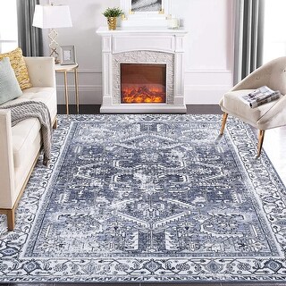 Garvee Vintage Rug Machine Washable Rug Ultra-Thin Antique Collection ...