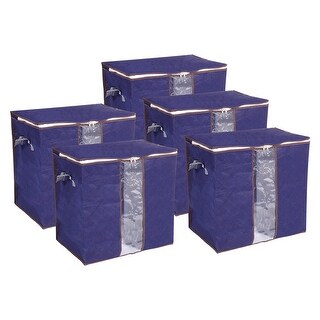 Clothes Organizers Storage Bag Comforters Storage Bags Container 5pcs ...