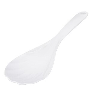 Household Kitchenware Short Handle White Plastic Soup Rice Spoons - Bed ...
