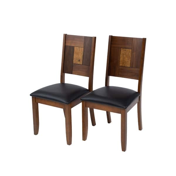 Two Tone Walnut - Ash Solid Dining Set 7 Piece - On Sale - Bed Bath ...