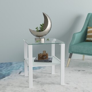 Glass Two Layer Tea Table Corner Table Side Table - Bed Bath & Beyond ...