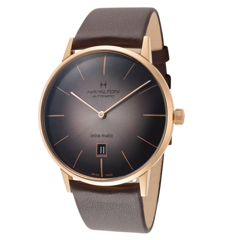 Hamilton Men's American Classic 42mm Automatic Watch H38745501 - Brown ...