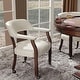 Dining Chairs with Casters Solid Wood Frame Poker Table Chairs - Bed ...