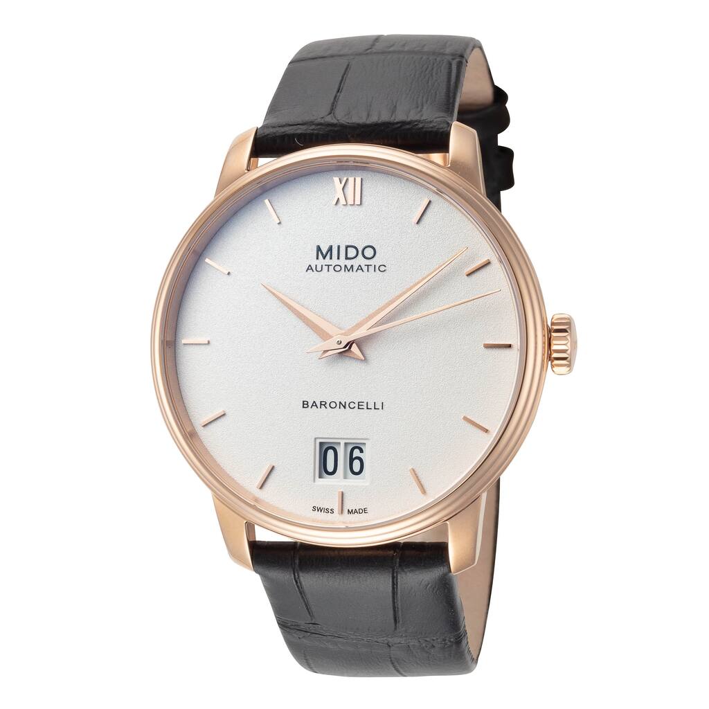 Mido Men's Baroncelli 40mm Automatic Watch M0274263601800 - White - N/A ...