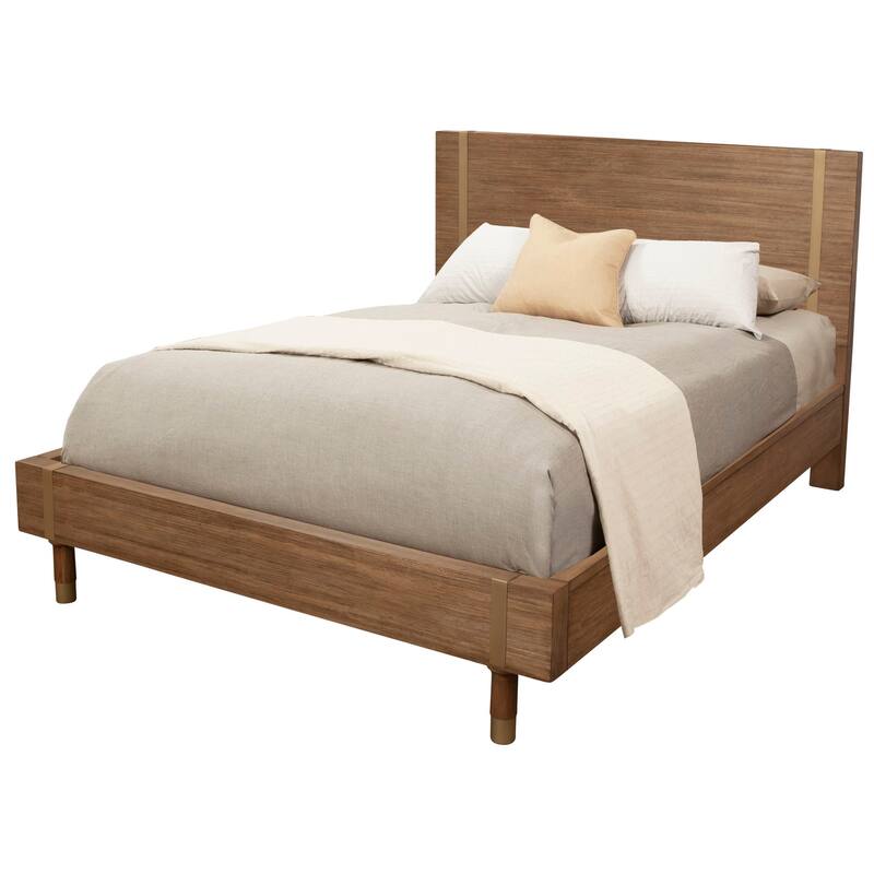 Alpine Furniture Easton Wood Platform Bed in Sand (Beige) - Overstock ...