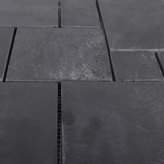 Black Slate Stone Tile - Bed Bath & Beyond - 38236849