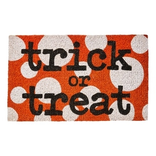 Trick or Treat Halloween Rubber Backed Door Mat - Multicolor Coir ...