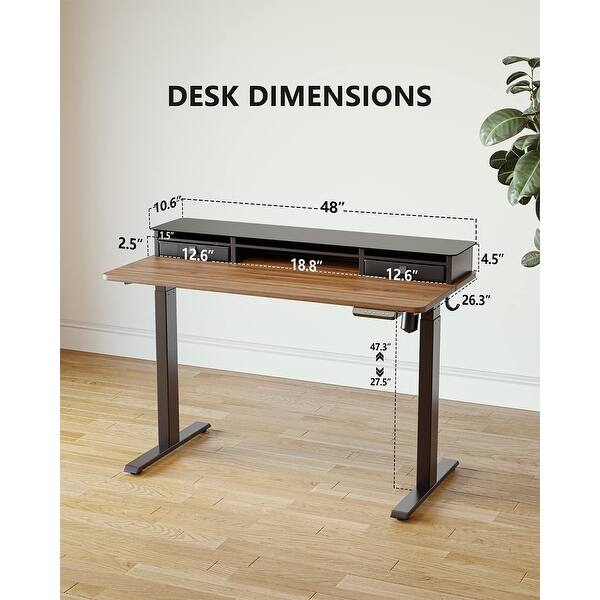 Electric Standing Desk Adjustable Height Stand Up Desk - Bed Bath ...