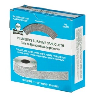 William Harvey 095105 Plumbers Abrasive Sandcloth, 120 Grit - Bed Bath ...