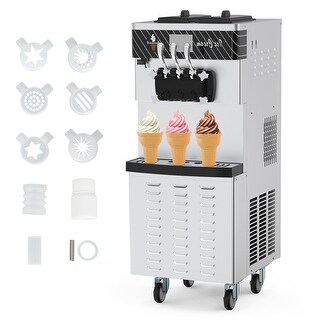 Commercial Soft Ice Cream Machine with 3 Flavors - Bed Bath & Beyond ...