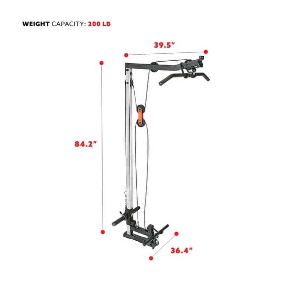 Sunny Health Fitness Power Rack Lat Pull Down Attachment - - Overstock ...