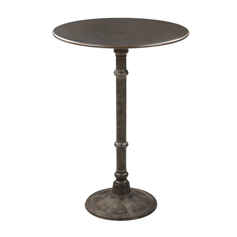 Carbon Loft Apis Antique Bronze Round Metal Bar Table - Overstock ...