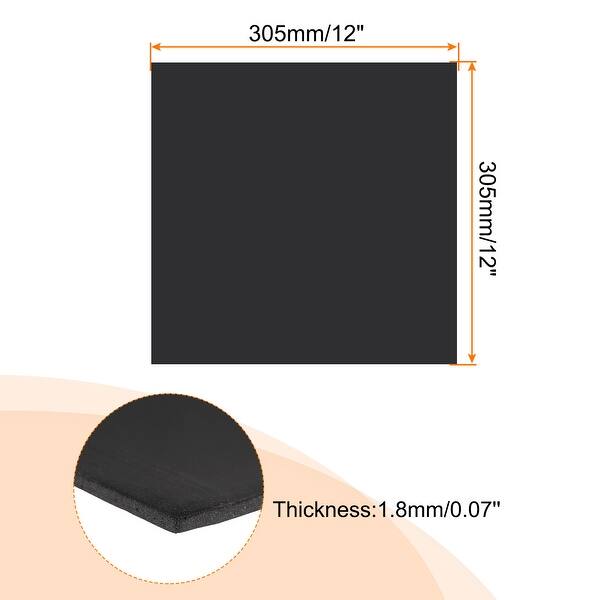 EPDM Rubber Sheet 60A Durometer for Door Sealing Strip - Black - Bed ...