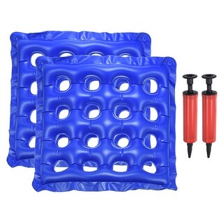 2pcs Inflatable Seat Cushion, Portable Chair Cushion Air Seat Pad, Blue ...