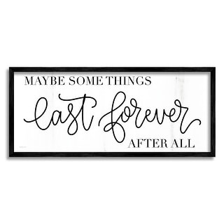 Stupell Some Things Last Forever Inspirational Text Phrase Framed Wall ...